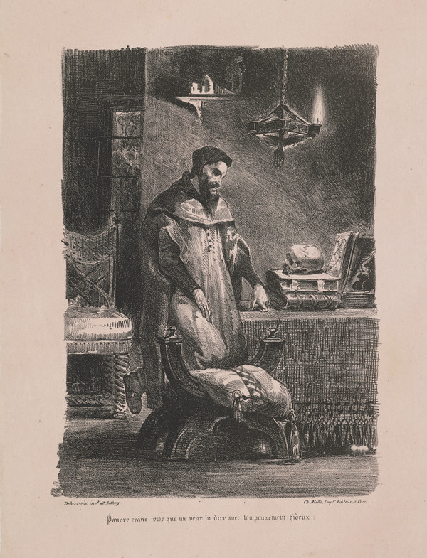 Faust dans son Cabinet' (Faust in his Study) by Eugene Delacroix ...