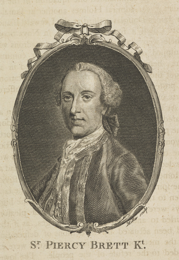 Sir Piercy Brett, c 1710 - 1781. Naval officer and politician by Miller ...
