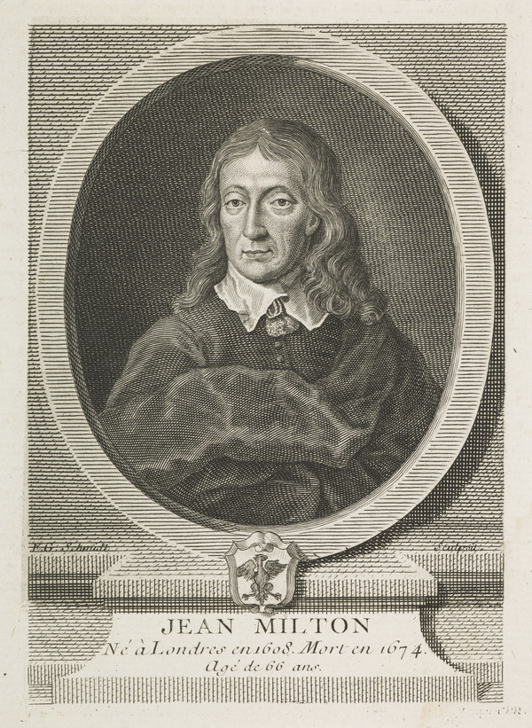 John Milton, 1608 - 1674. Poet and scholar by Georg Friedrich Schmidt ...