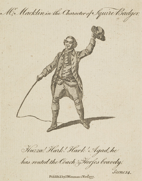 Charles Macklin, c 1697- 1797. Irish dramatic author and actor (in the ...