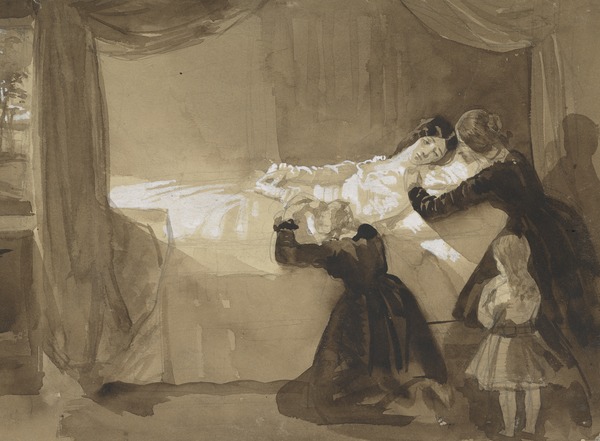 A Deathbed Scene - An Illustration to a Story | National Galleries of ...