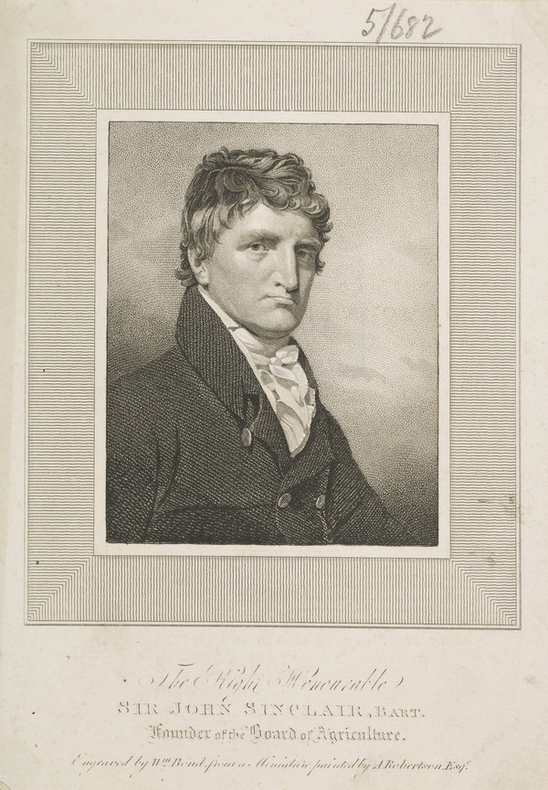 Sir John Sinclair, 1754 - 1835. Politician, statistician and ...