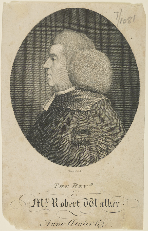 Rev. Robert Walker, 1716 - 1783. Minister of the High Church, Edinburgh by Daniel Lizars ...