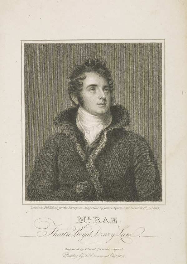 Alexander Rae, 1782 - 1820. Actor (Theatre Royal Drury Lane) by Thomas ...