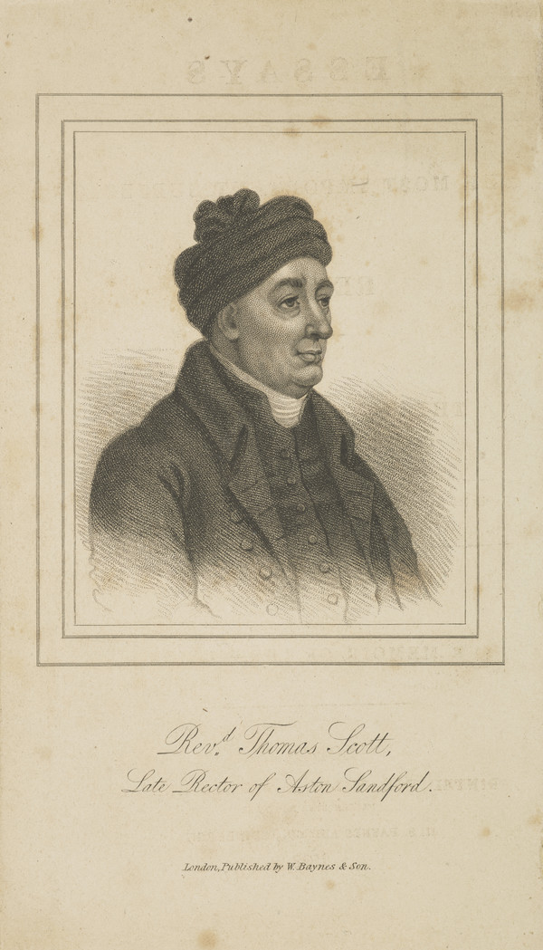 Rev. Thomas Scott, 1747 - 1821. The commentator; Rector of Aston ...