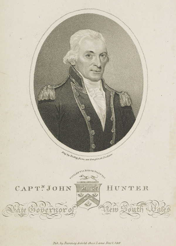 Captain John Hunter, 1738 - 1821. Vice-admiral; governor of New South ...