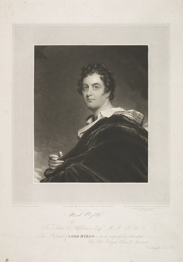 George Gordon, 6th Lord Byron, 1788 - 1824. Poet by Charles Turner ...
