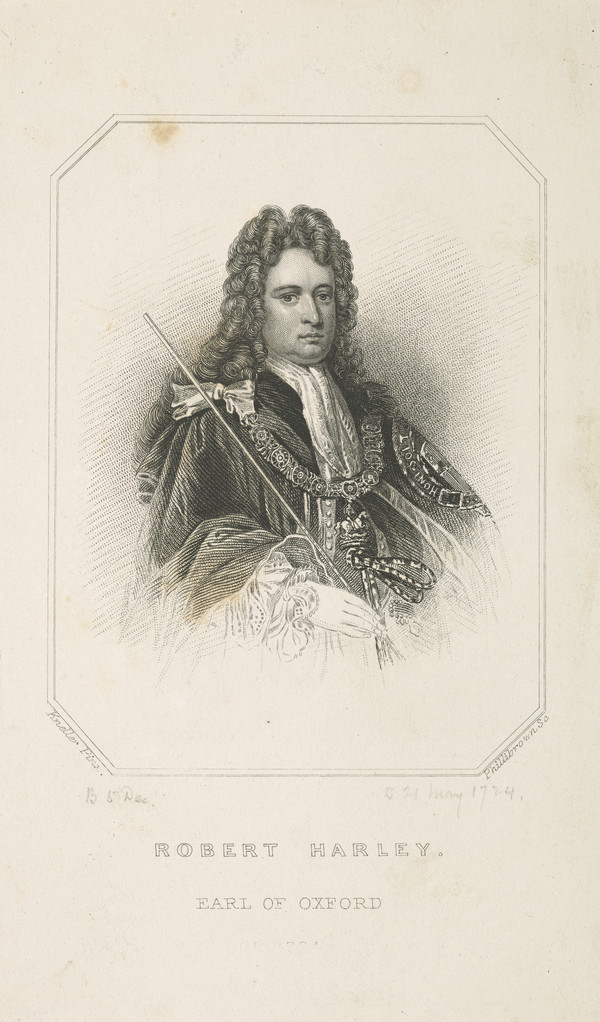 Robert Harley, 1st Earl of Oxford, 1661 - 1724. Statesman by Thomas ...