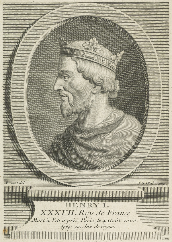 Henri I, 1011 - 1060. King of France by Johann Georg Wille | National ...
