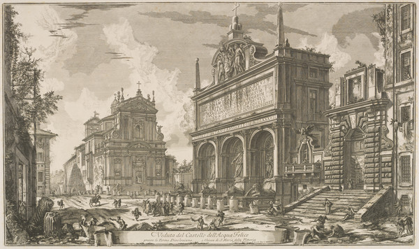 Vedute di Roma: View of the Fountainhead of the Acqua Felice… by ...