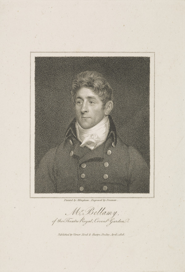 Thomas Ludford Bellamy, 1770 - 1843, of the Theatre Royal, Covent ...