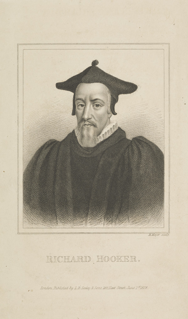 Richard Hooker, c 1554 - 1600. Author; Rector of Bishopsbourne, Kent by Henry Meyer | National ...