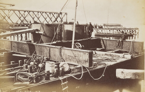 No. 9, Oct. 5, 1872 (scene from the construction of the first Tay ...