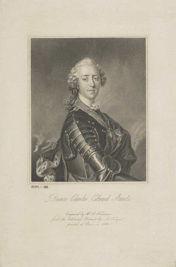 Prince Charles Edward Stuart, 1720 - 1788. Eldest son of Prince James ...