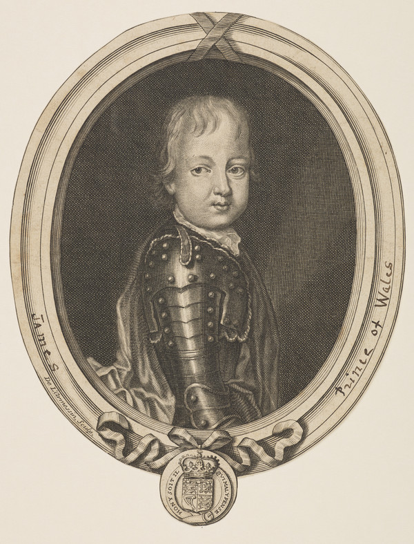Prince James Francis Edward Stuart, 1688 - 1766. Son of James VII and ...