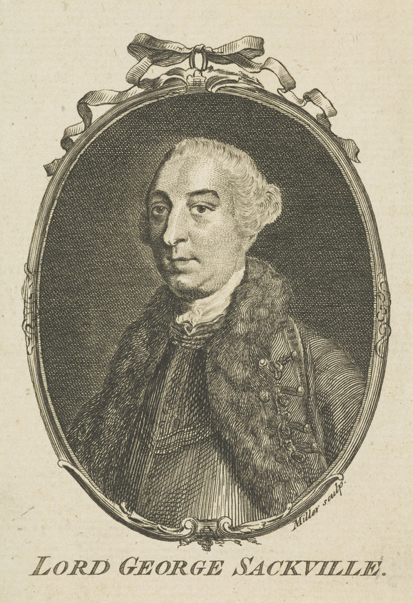 George Sackville Germain, 1st Viscount Sackville, 1716 - 1785. General ...