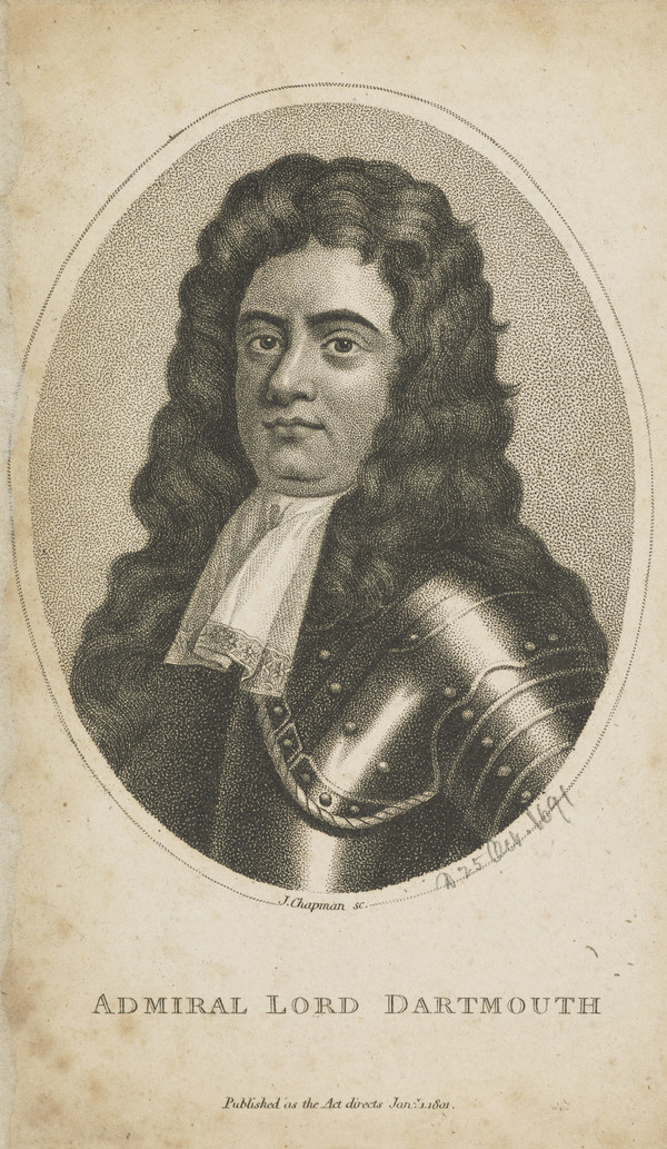 George Legge, 1st Baron Dartmouth, 1648 - 1691. Naval and military ...
