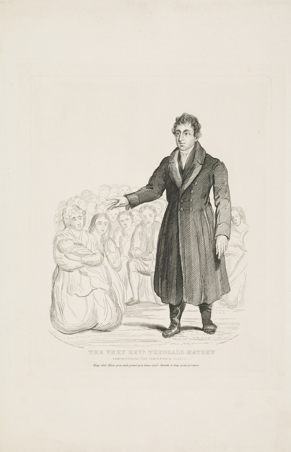 Theobald Mathew, ("Father Mathew"), 1790 - 1856. Apostle of temperance ...