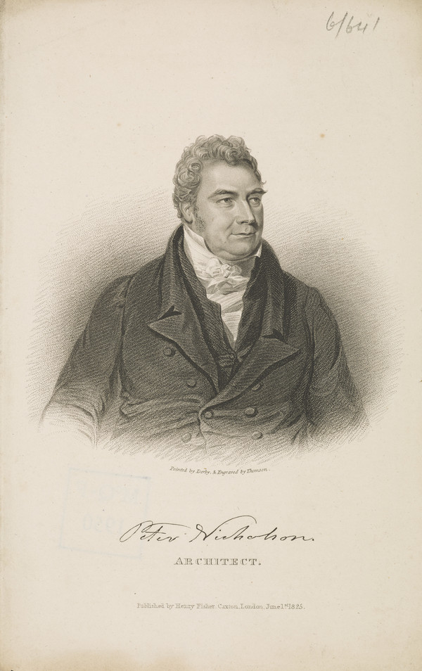 Peter Nicholson, 1765 - 1844. Architect and mathematician by Thomson ...