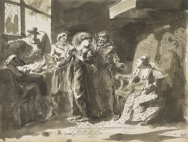 Study for the Painting 'Mary Queen of Scots Signing her Abdication' by ...