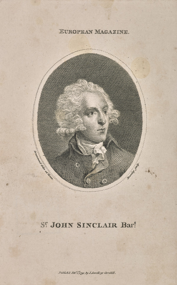 Sir John Sinclair, 1754 - 1835. Politician, statistician and ...