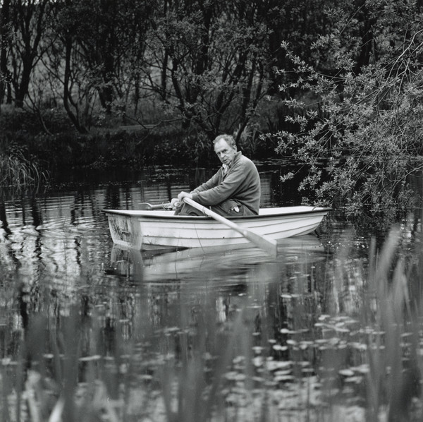 Ian Hamilton Finlay, artist 1995 by Robin Gillanders | National ...