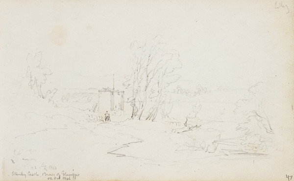 Stanley Castle, Braes of Glenniffer by William Simpson | National ...