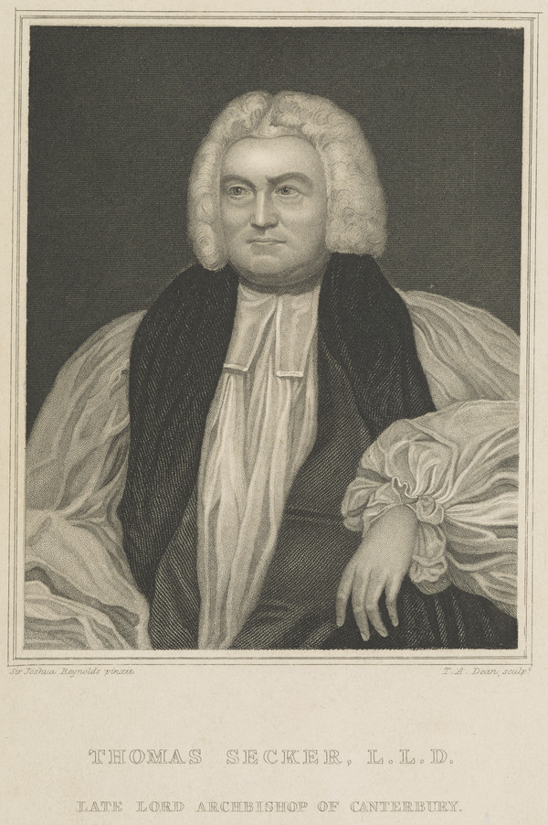 Thomas Secker, 1693 - 1768. Archbishop of Canterbury by Thomas Anthony ...