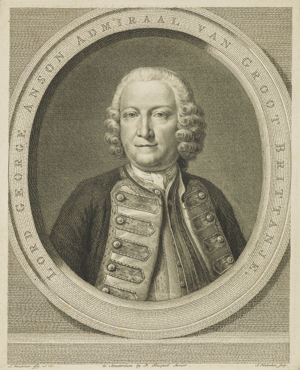 George Anson, 1st Baron Anson, 1697 - 1762. Admiral by Jacobus ...