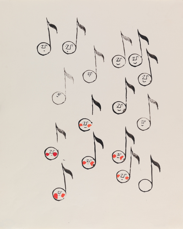 Musical Notes and Sprite Faces by Andy Warhol | National Galleries of ...