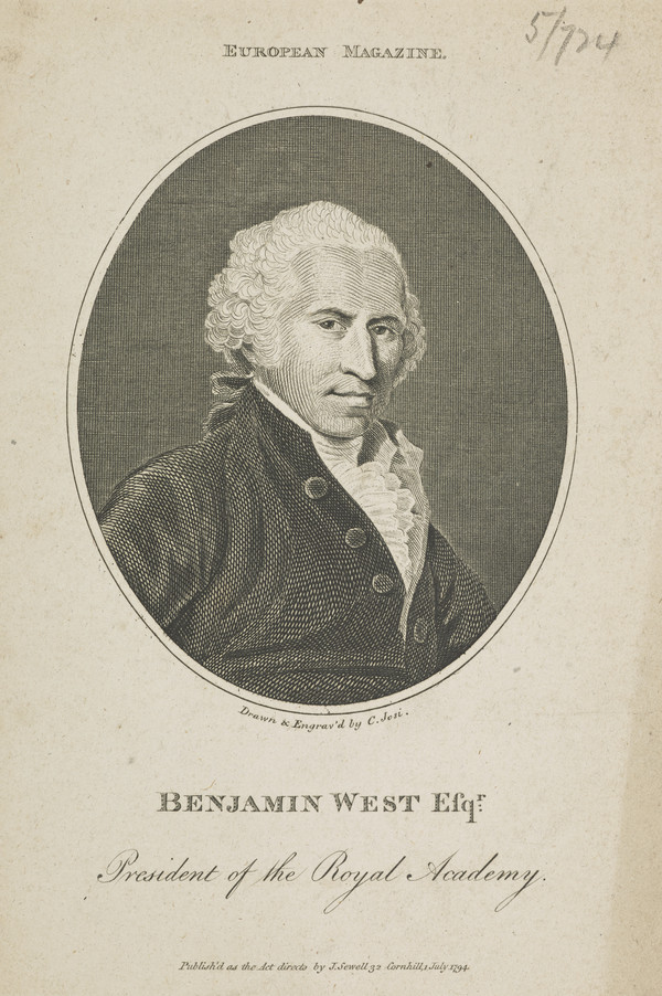 Benjamin West, 1738 - 1820. Painter by Christian Josi | National ...