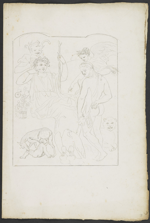 Hercules with Bacchus by David Allan | National Galleries of Scotland