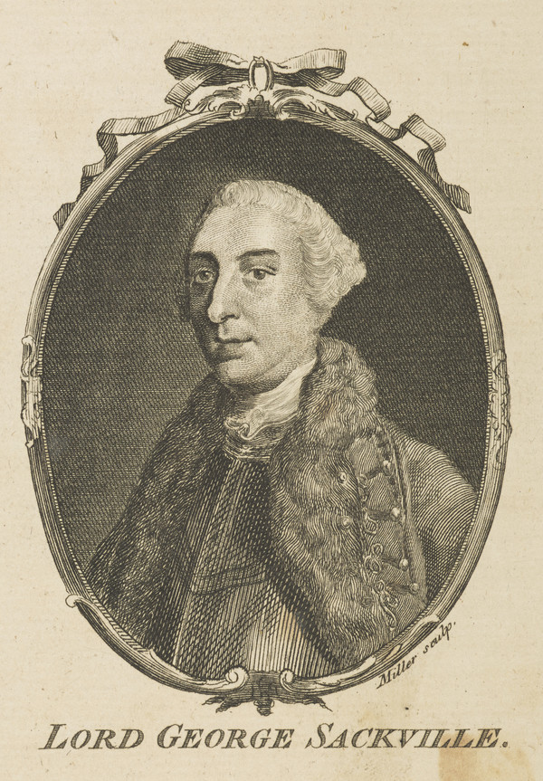 George Sackville Germain, 1st Viscount Sackville, 1716 - 1785. General ...