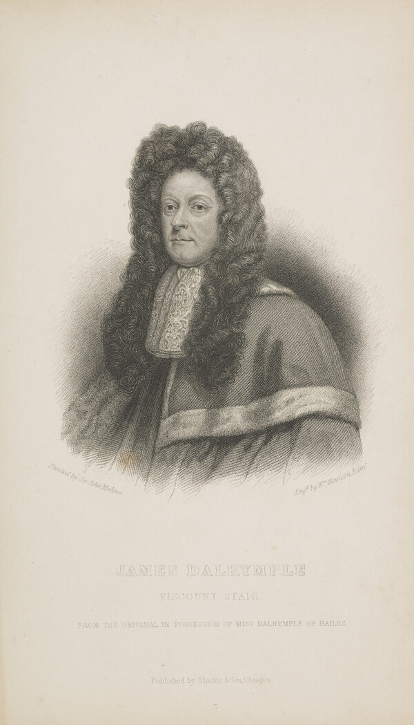 James Dalrymple, 1st Viscount Stair, 1619 - 1695. President of the ...