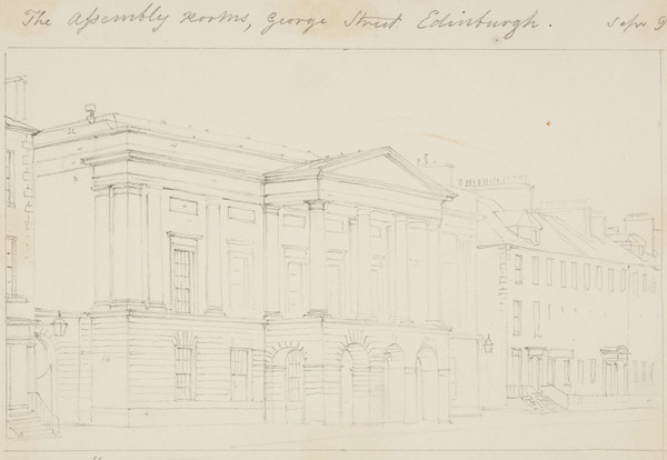The Assembly Rooms, George Street, Edinburgh by Thomas Hosmer Shepherd ...