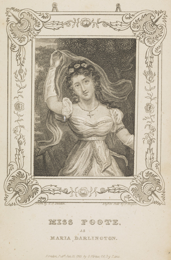 Maria Foote, c 1797 - 1867. Actress, in the character of Maria ...