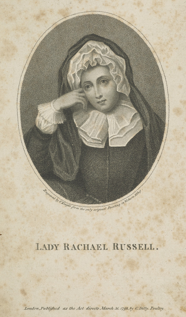 Rachel (Wriothesley), Lady Russell, 1636 - 1723. Wife of Baron William ...