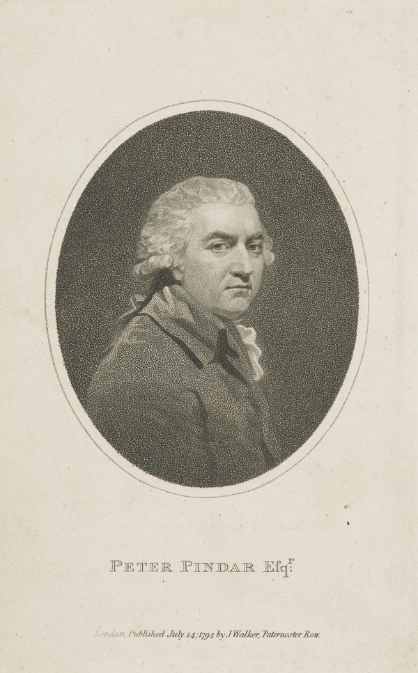 John Wolcot, 1738 - 1819. Known as Peter Pindar; satirical poet ...
