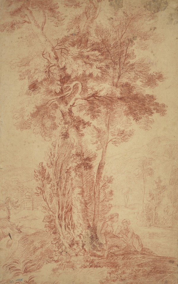 Landscape with Two Women Seated at the Base of a Tree by Alexander ...