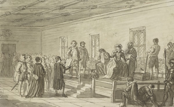 Scene from the Life of Mary, Queen of Scots - The Reading of the ...