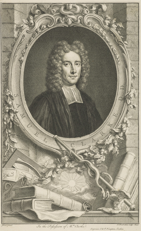 Samuel Clarke, 1675 - 1729. Rector of St James, Westminster by Jacobus ...