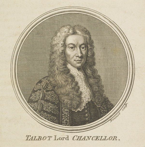 Charles Talbot, 1st Baron Talbot, 1685 - 1737. Lord Chancellor by ...