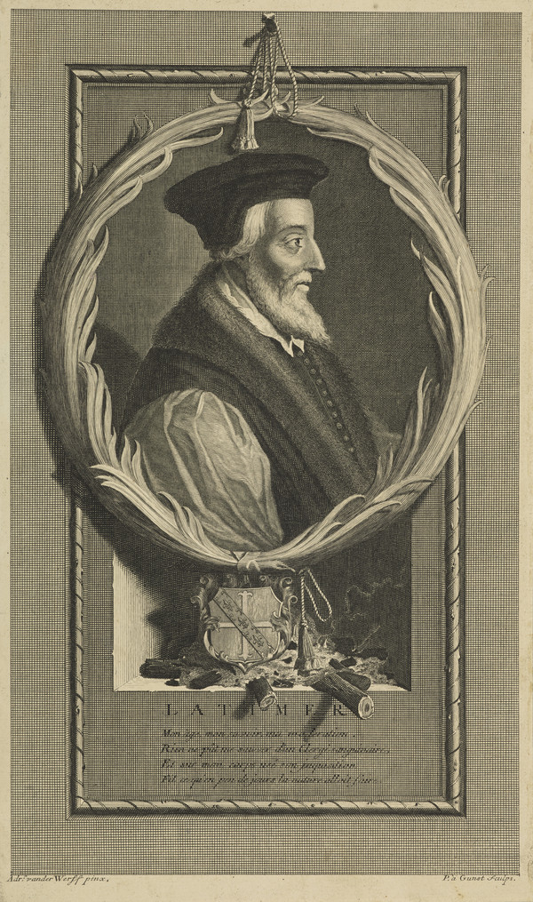 Hugh Latimer, c 1485 - 1555. Bishop of Worcester; Protestant martyr by ...