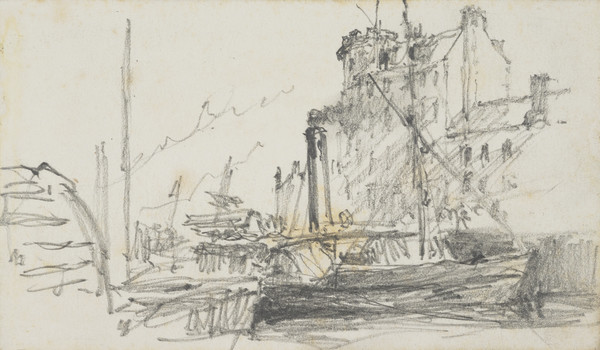 Leith Harbour by Samuel Bough | National Galleries of Scotland