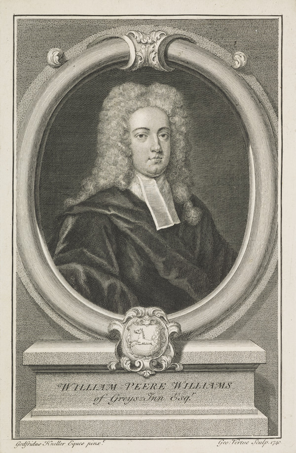 William Peere Williams, 1664 - 1736. Law reporter by George Vertue ...