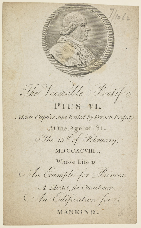 Pope Pius VII (Chiaramonti), 1742 - 1823. by George Keating | National ...