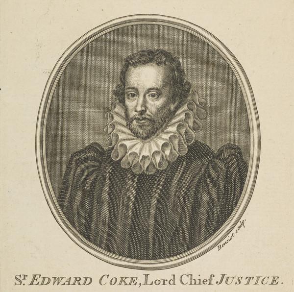 Sir Edward Coke, 1552 - 1634. Lord Chief Justice of England by ...
