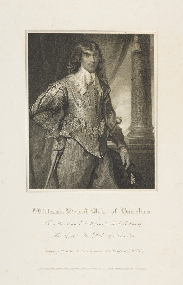 William Hamilton, 2nd Duke of Hamilton, 1616 - 1651. Soldier by William ...