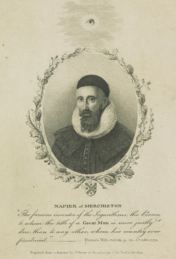 John Napier of Merchiston, 1550 - 1617. Discoverer of logarithms by ...