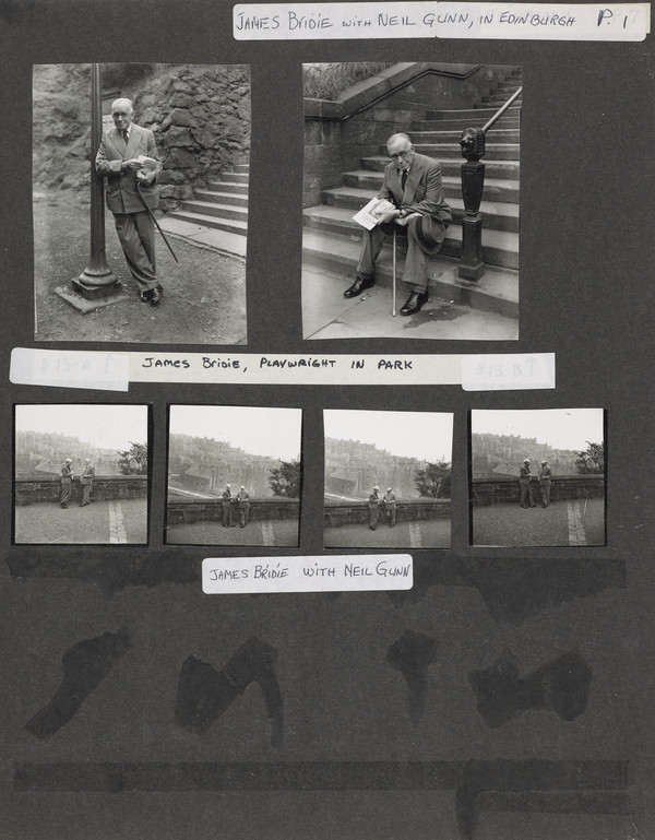 James Bridie and Neil Gunn in a Park in Edinburgh by Lida Moser ...